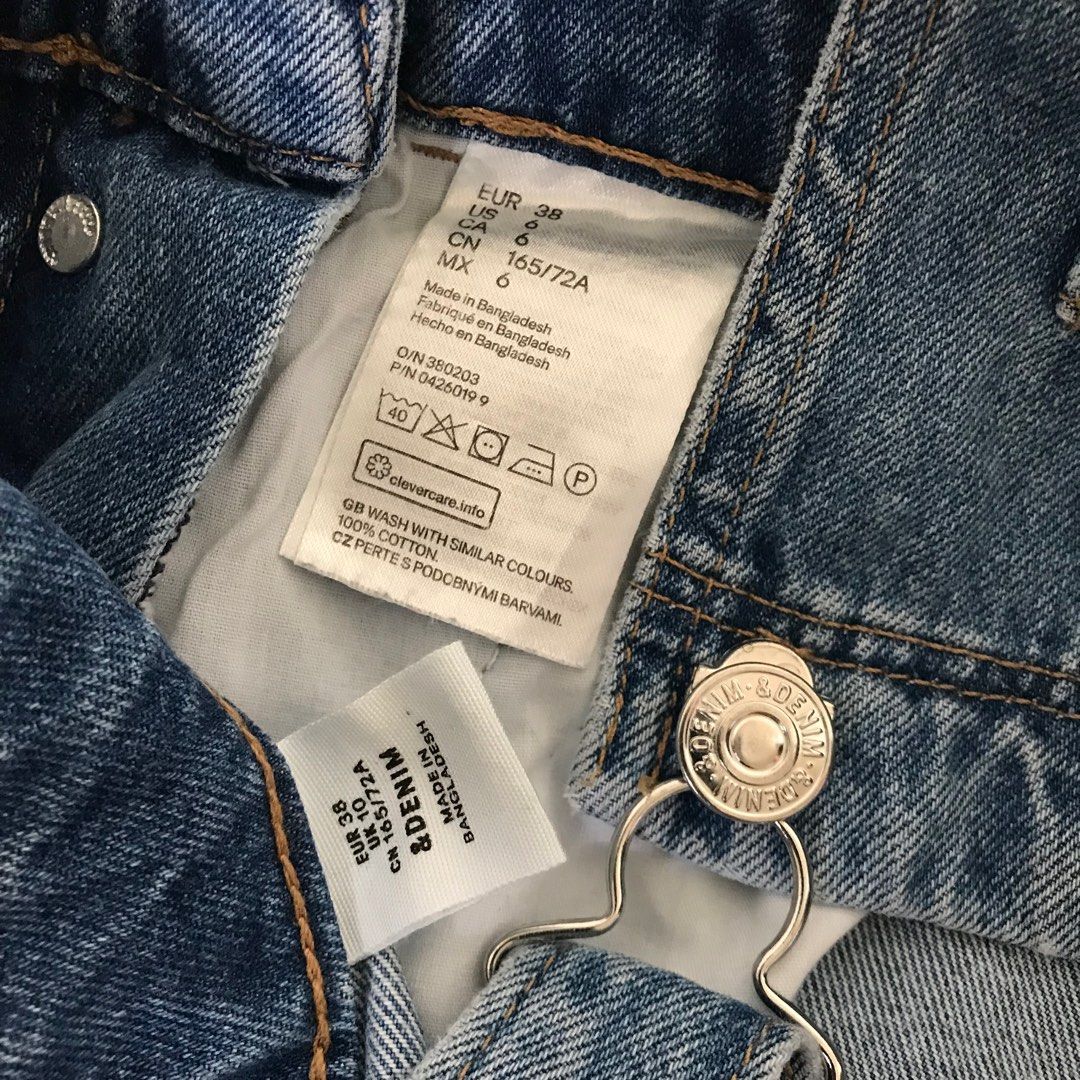 HnM denim overalls, Women's Fashion, Dresses & Sets, Jumpsuits on Carousell