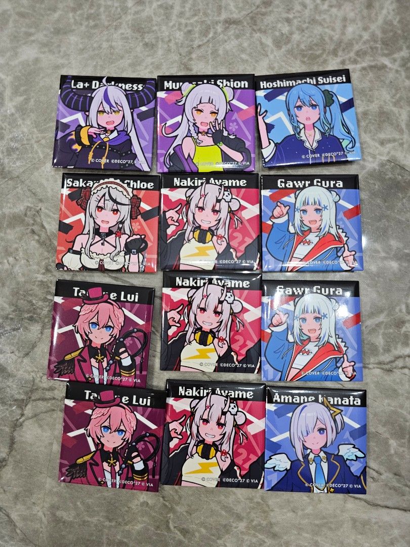 [Hololive] Holo x Deco. 27 Original Song Can Badges Ayame Lui Kanata ...