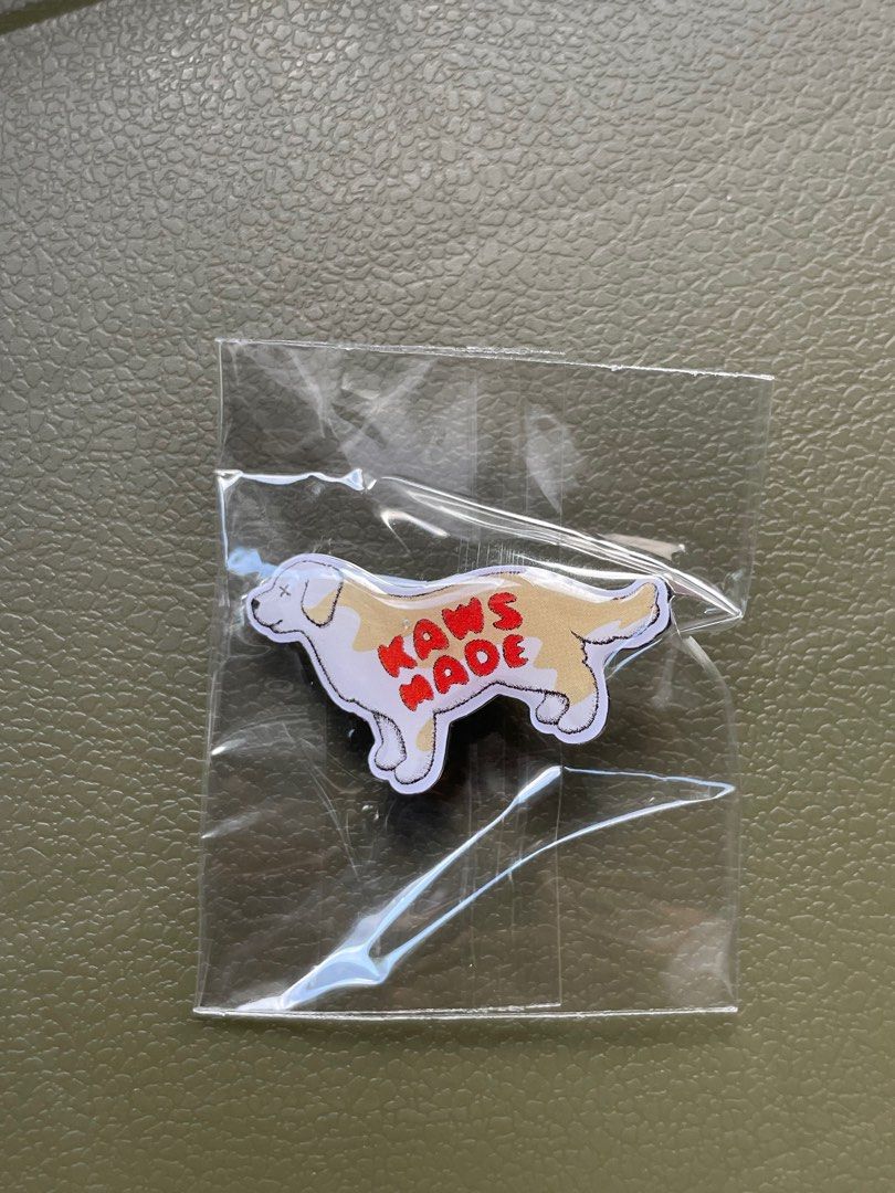 Human Made x KAWS Dog Pin, Hobbies & Toys, Travel, Travel Essentials ...