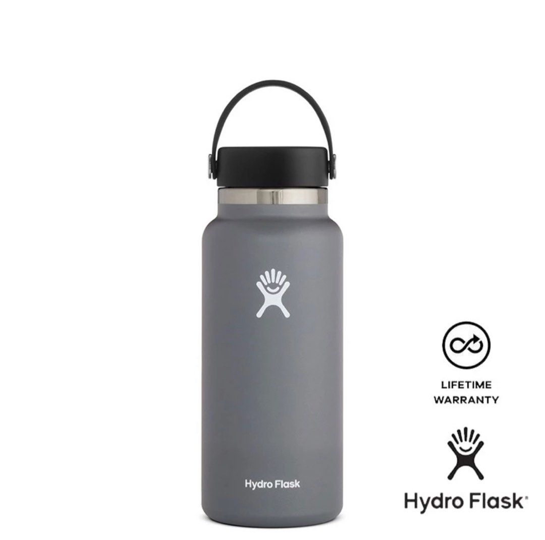 NEW & ORIGINAL Hydro Flask 32 oz Wide Mouth w/ Flex Cap 2.0 - Stone ...