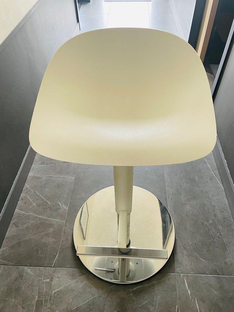 IKEA Janinge Bar Stool White, Furniture & Home Living, Furniture ...