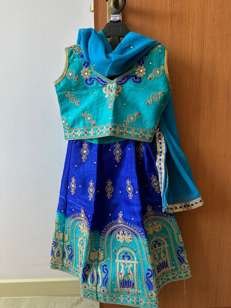 Indian Deepavali Diwala Costume Outfit Girl, Babies & Kids, Babies ...