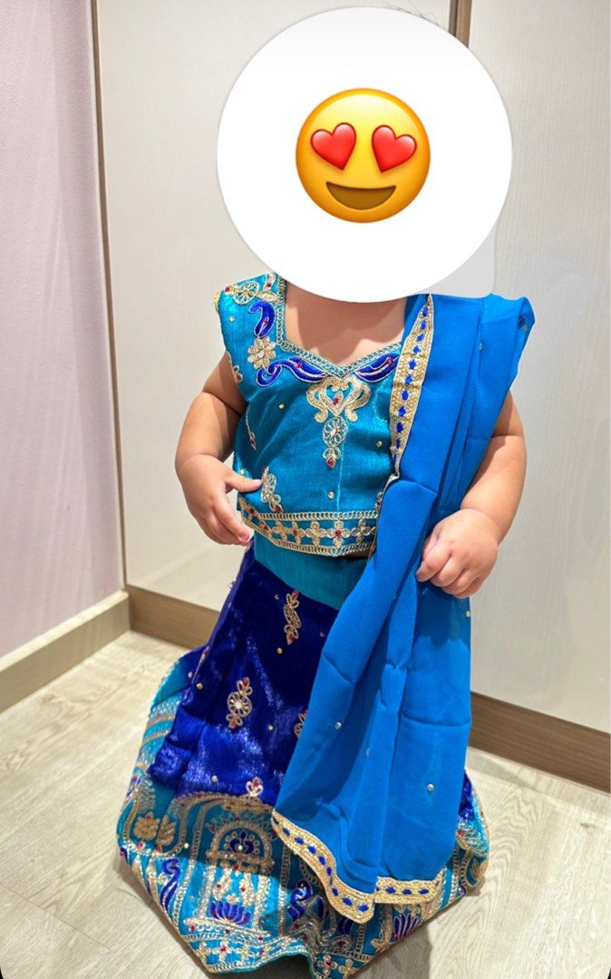 Indian Deepavali Diwala Costume Outfit Girl, Babies & Kids, Babies ...