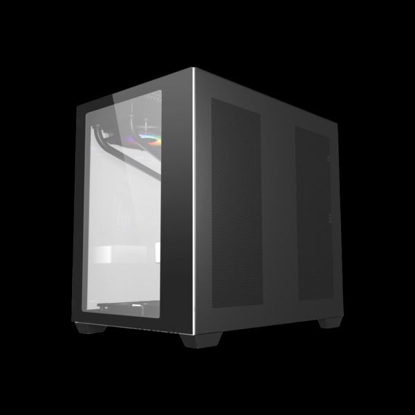 INVASION GT-205 ATX TEMPERED GLASS GAMING CASE (WITH 6 ARGB FANS) BLACK ...