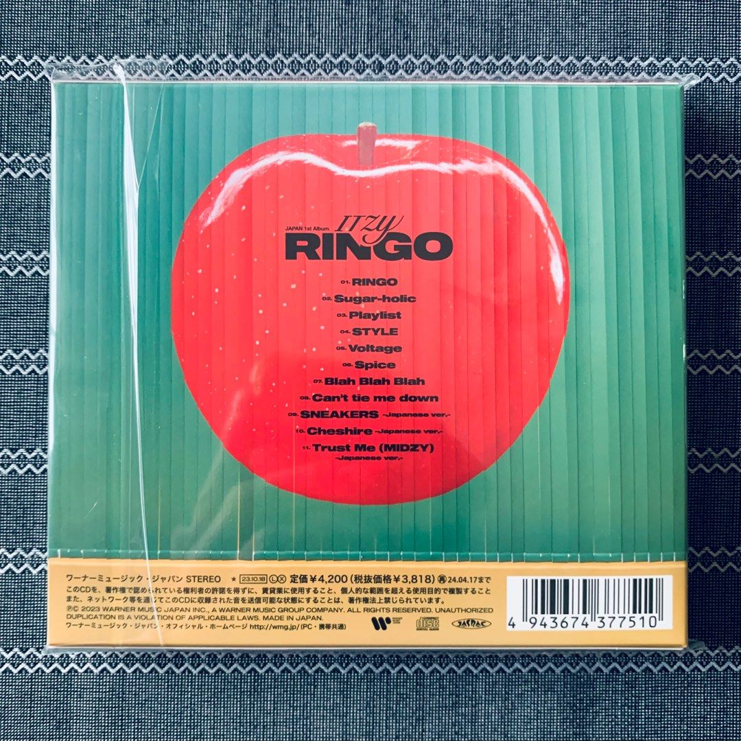 ITZY - Ringo [Japan Limited Edition / Type B] CD, Hobbies & Toys, Music ...