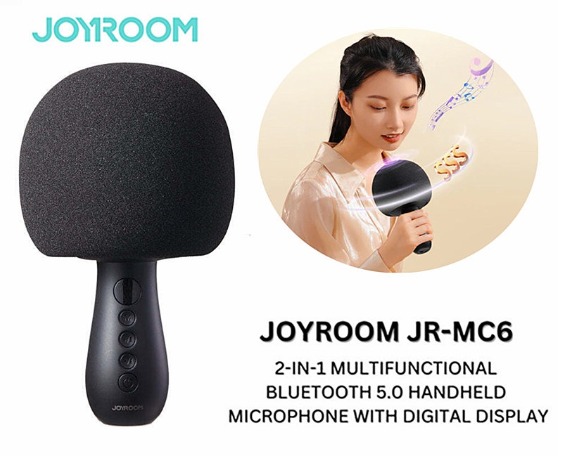 JOYROOM Microphone for Singing 2 in 1 Wireless Bluetooth Microphone ...