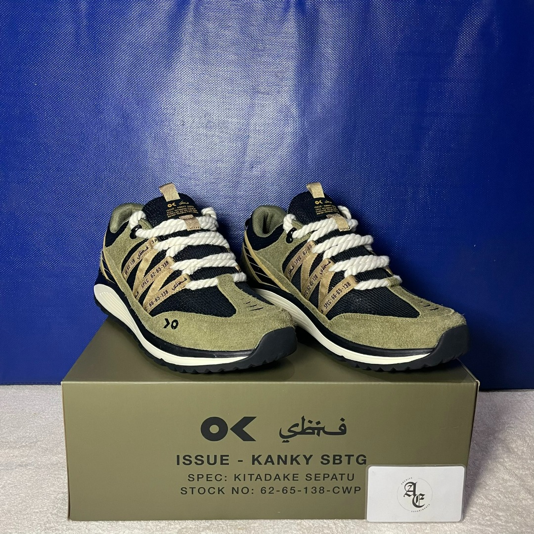 KANKY STORY KITADAKE x SBTG "MOSS GREEN", Fesyen Pria, Sepatu ...