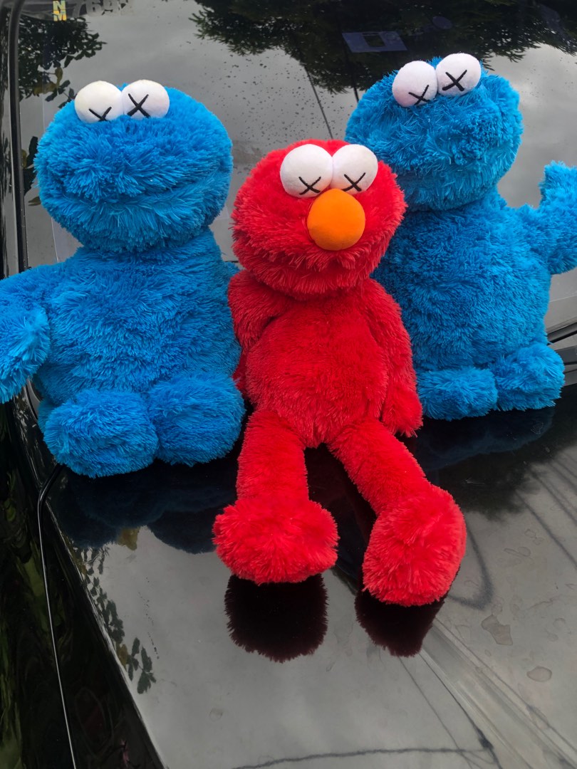 kaws sesame street elmo and cookie, Hobbies & Toys, Toys & Games on ...