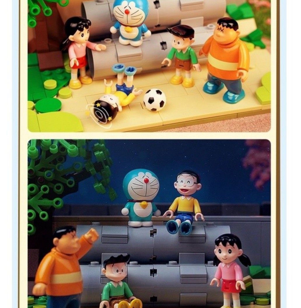 KKV Keepley Block / Mainan Bricks Balok Susun DIY Doraemon Playground ...