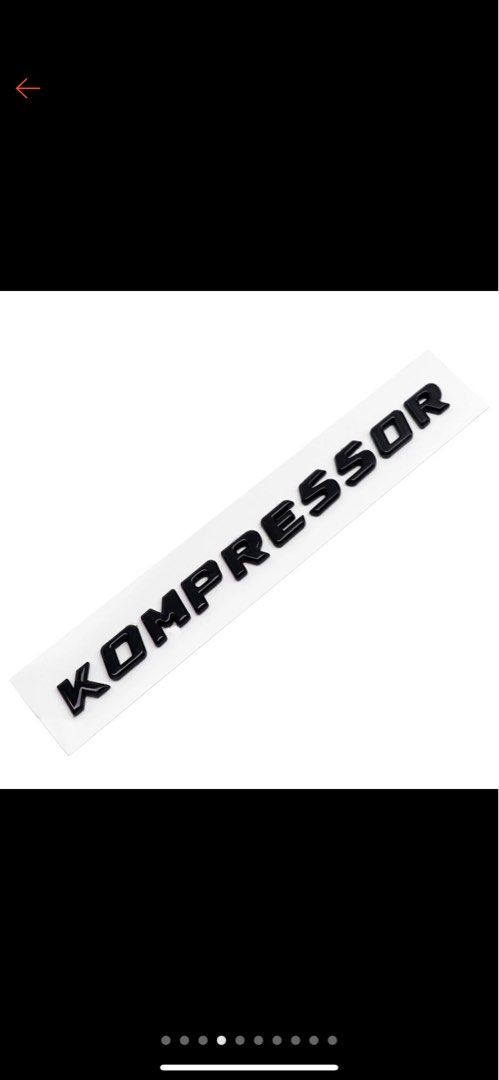 KOMPRESSOR EMBLEM FOR Mercedes W204, C180, Car Accessories, Accessories ...