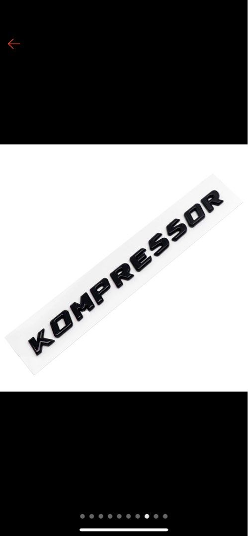 KOMPRESSOR EMBLEM FOR Mercedes W204, C180, Car Accessories, Accessories ...
