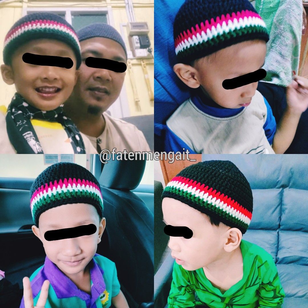Kopiah Kait Palestine, Babies & Kids, Babies & Kids Fashion on Carousell