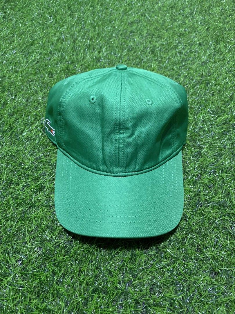 Lacoste Side Logo Velcro Strap Cap Green, Men's Fashion, Watches ...