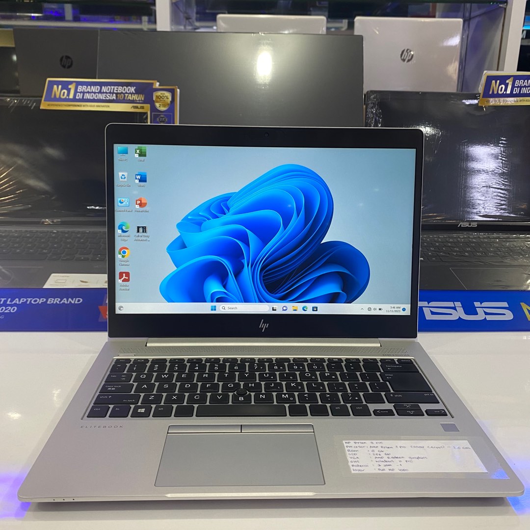 LAPTOP HP RYZEN 3 PRO, Elektronik, Komputer, Laptop di Carousell