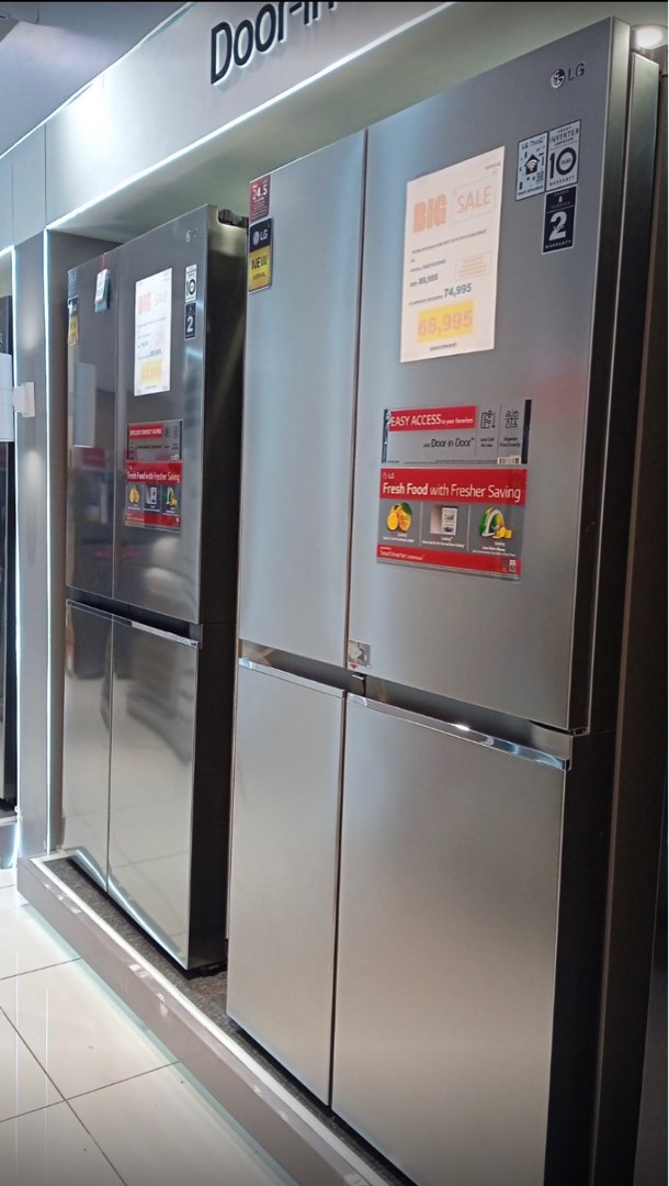 LG SIDE BY SIDE INVERTER REFRIGERATOR RVS-B243PZ RVS-B245PZ RVS-M245NS ...