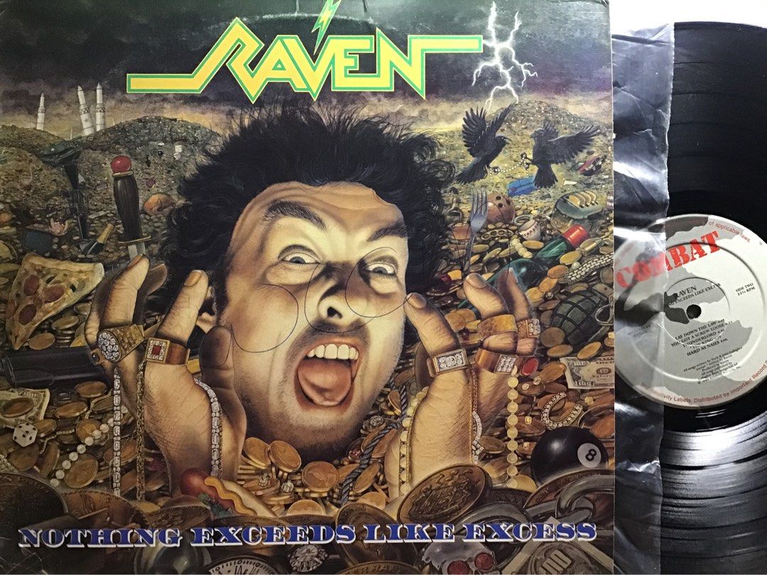 LP Raven - Nothing Exceeds Like Excess OOP USA VINYL RECORD Anubis ...