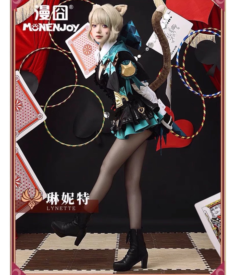 Lynette cosplay genshin impact full set, Women's Fashion, Activewear on ...