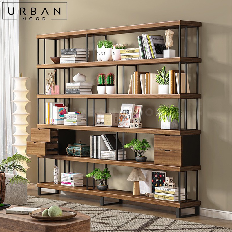 MALMA Modern Solid Wood Bookshelf, Furniture & Home Living, Furniture ...