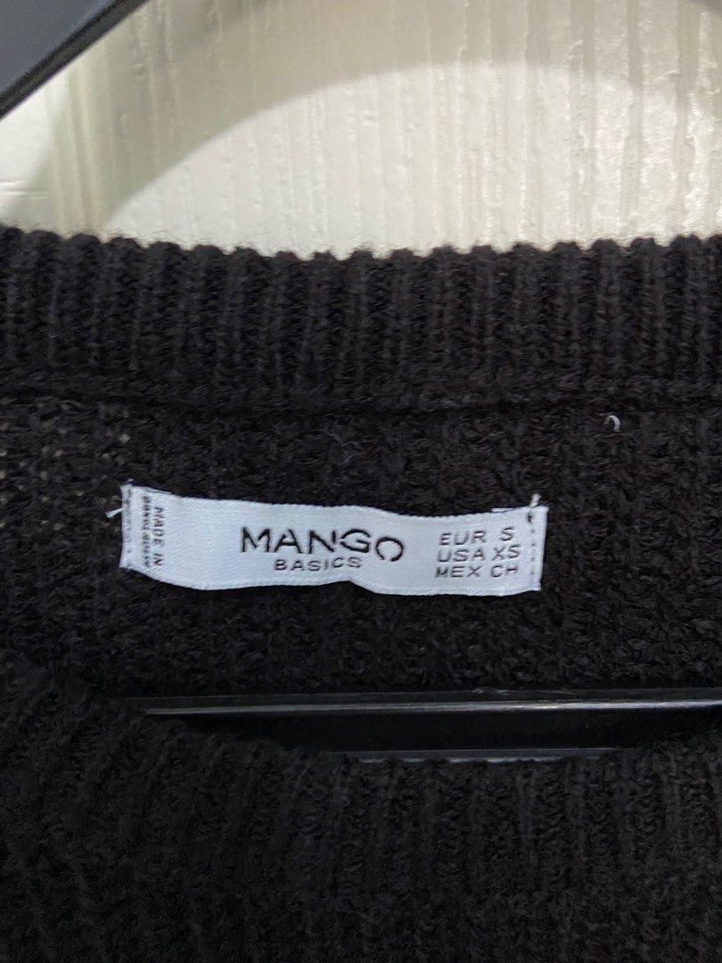 Mango Basics Sweater in Black, Women's Fashion, Coats, Jackets and ...