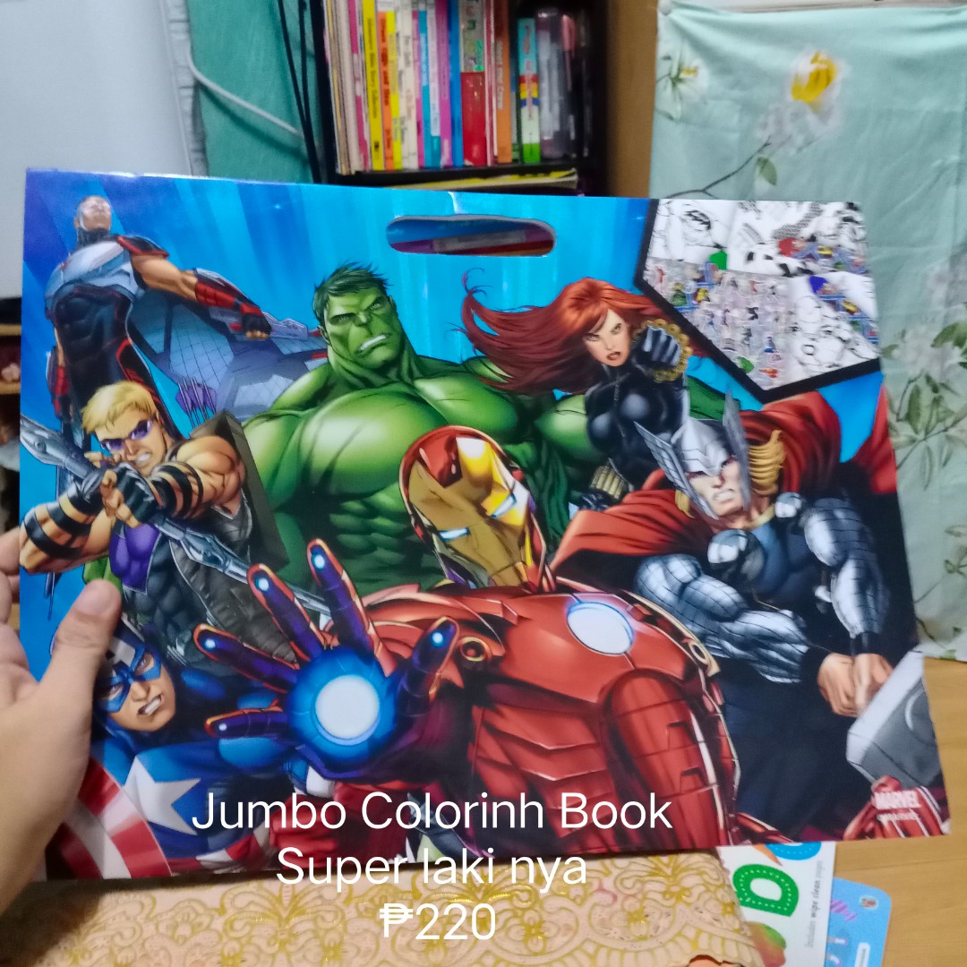 Marvel Avengers Coloring Jumbo Book, Hobbies & Toys, Books & Magazines ...