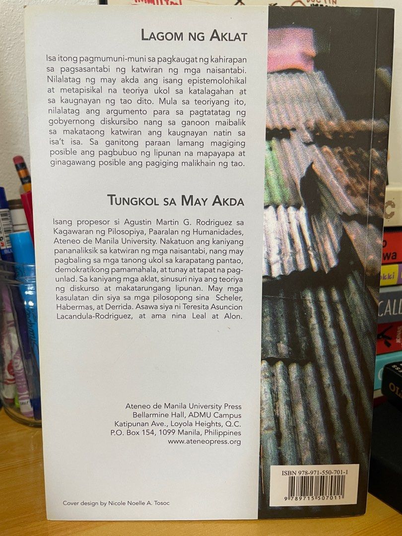 May Laro ang Diskurso ng Katarungan by Agustin Martin Rodriguez, Hobbies & Toys, Books ...