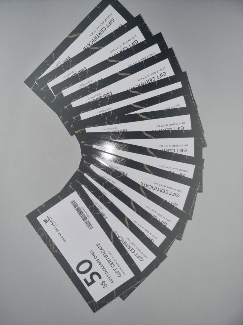 Mbs gift voucher 700 dollar, Tickets & Vouchers, Vouchers on Carousell
