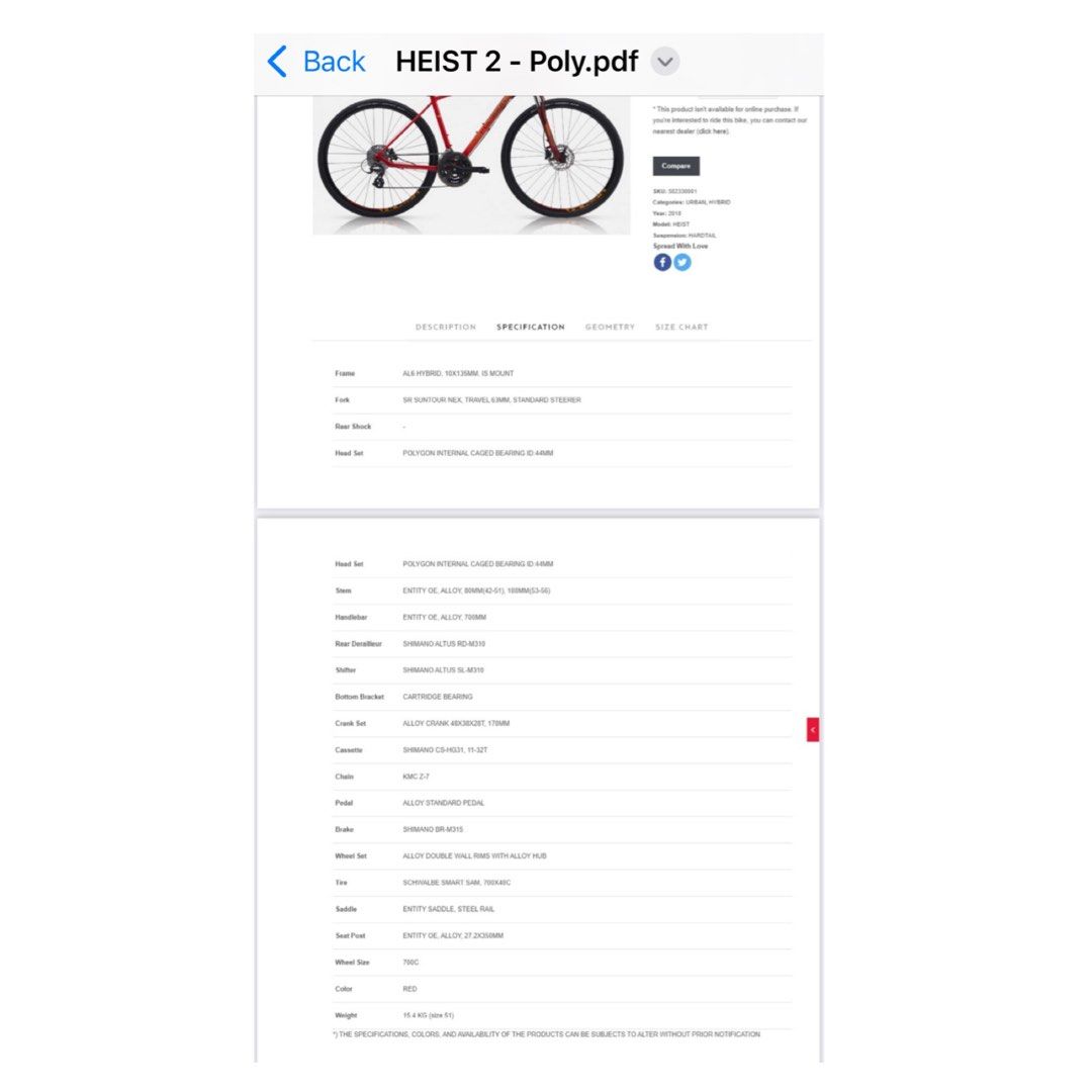 Mens Polygon Heist 2, Sports Equipment, Bicycles & Parts, Bicycles on ...