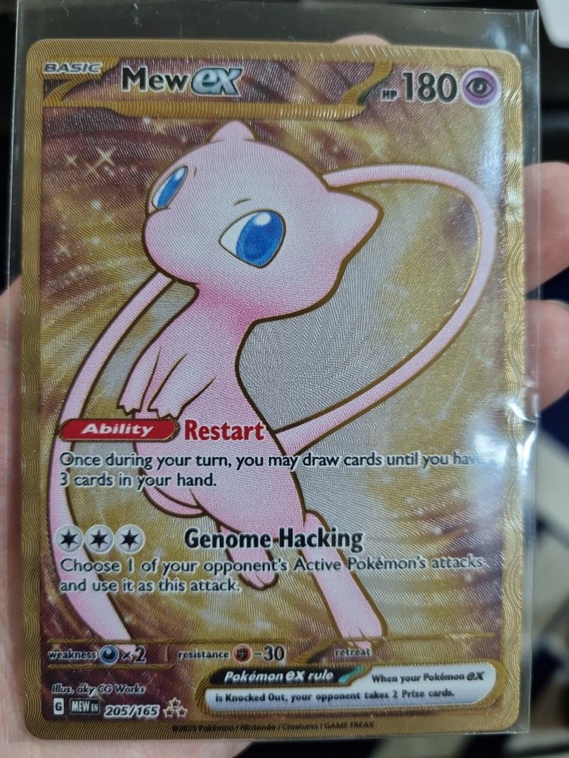 Mew ex Metal card upc gold ultra premium collection promo Pokemon 151 ...