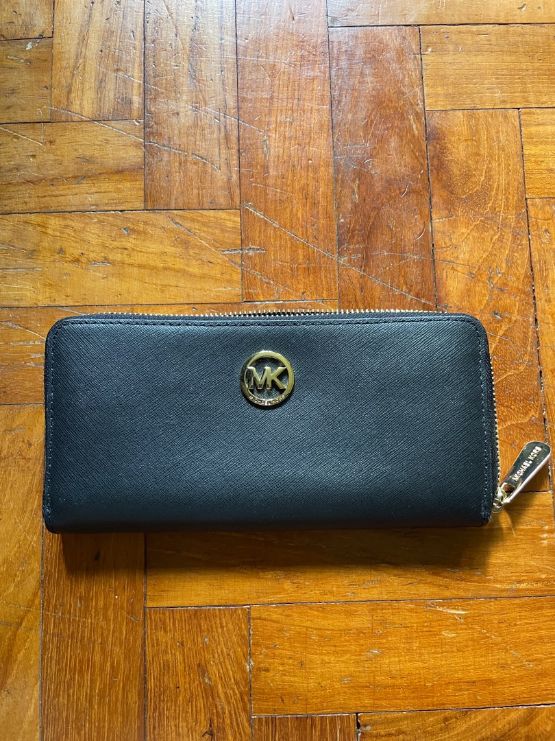 Michael Kors Long Black Wallet, Women's Fashion, Bags & Wallets ...
