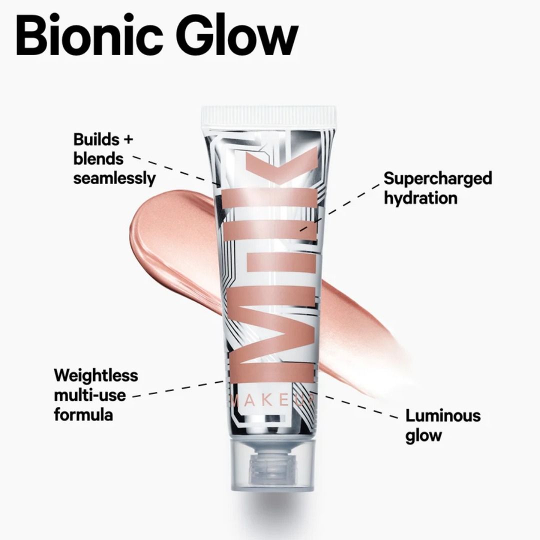 MILK MAKEUP | Bionic Liquid Blush Infinity Bronzer Time Travel Glow ...