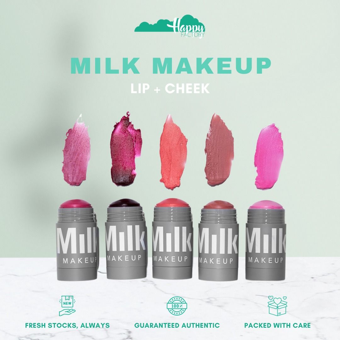 MILK MAKEUP Matte Cream Lip + Cheek - Perk Werk - Standard size, Beauty ...