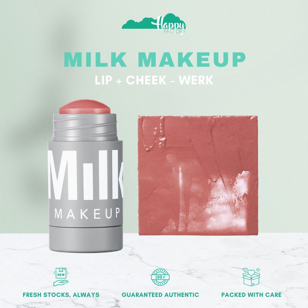 MILK MAKEUP Matte Cream Lip + Cheek - Perk Werk - Standard size, Beauty ...