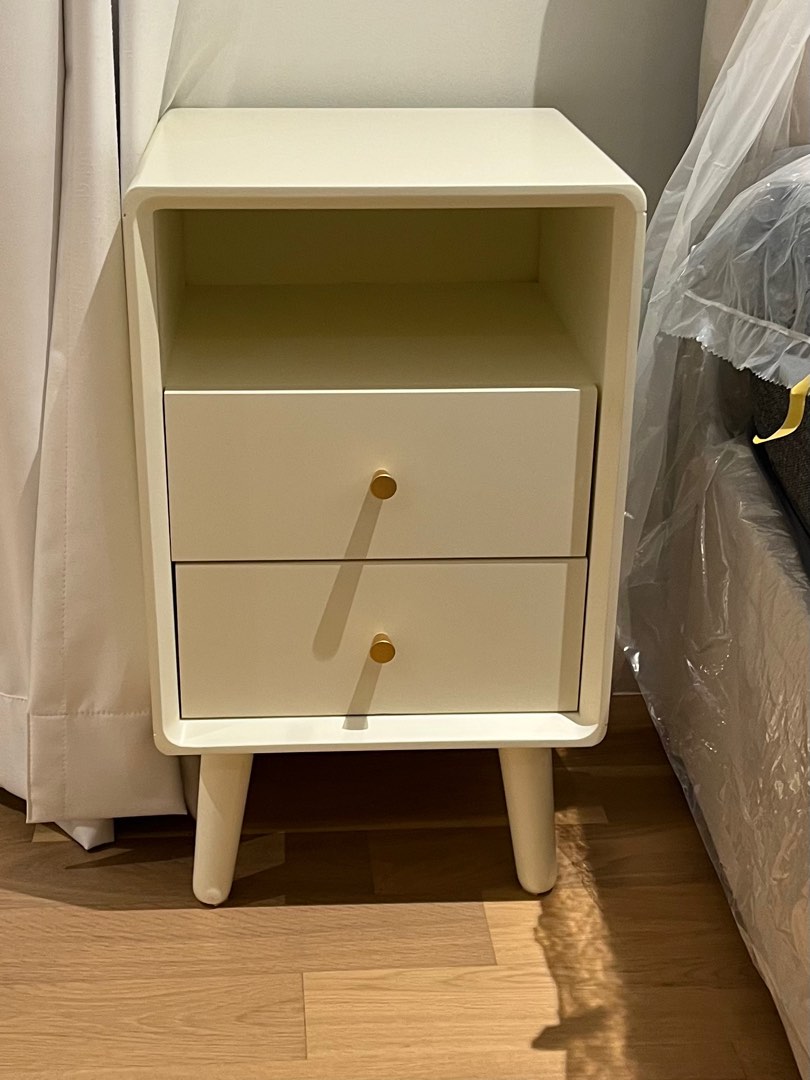 Minimalist modern slim bedside table, Furniture & Home Living ...
