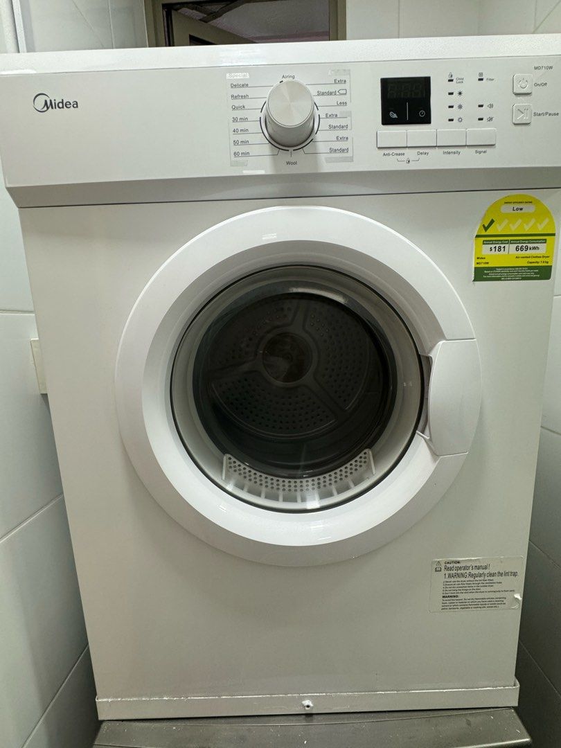 Midea Dryer, TV & Home Appliances, Washing Machines and Dryers on Carousell