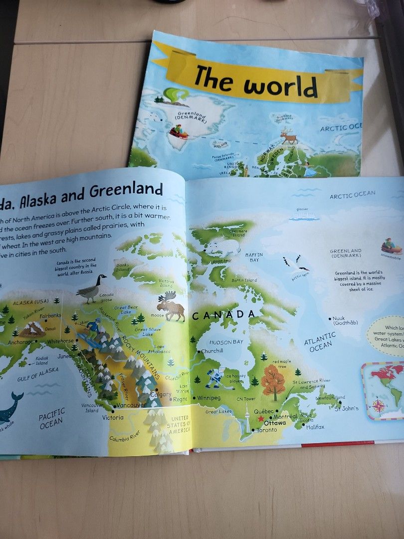 My first Atlas with world map, Hobbies & Toys, Books & Magazines ...