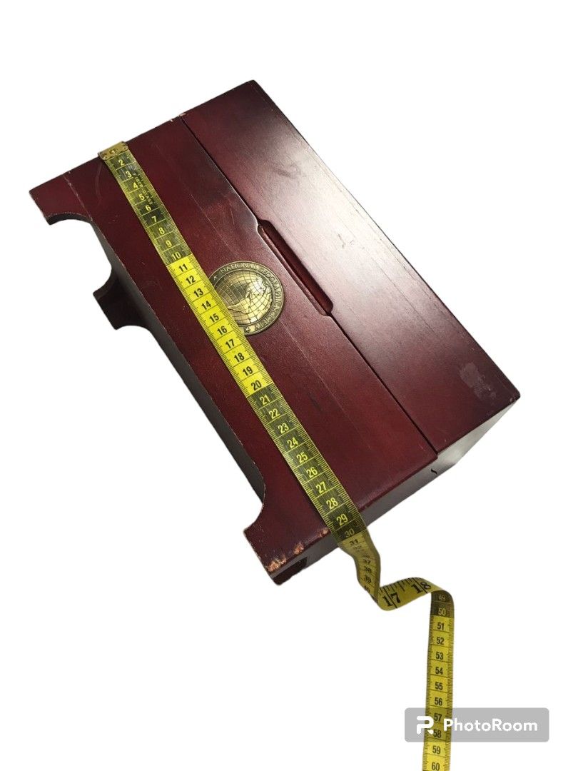 National Geographic Wooden Box, Furniture & Home Living, Furniture ...