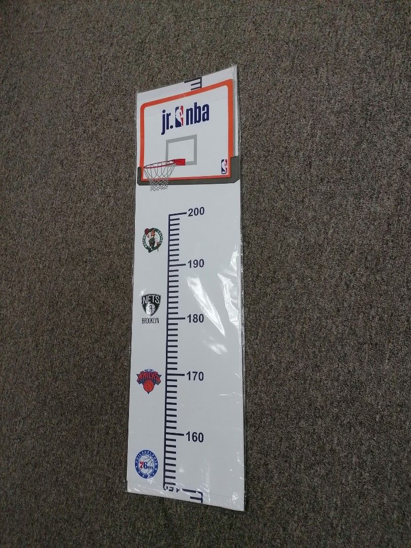 NBA height ruler (200cm) 200厘米 身高尺, 傢俬＆家居, 家居裝飾, 牆上裝飾 - Carousell