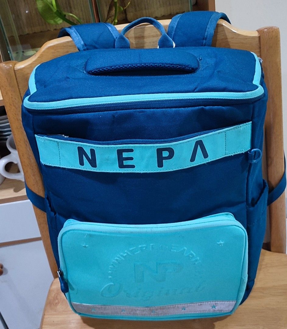 Nepa box type backpack ,unisex kids and adult,, Men's Fashion, Bags ...