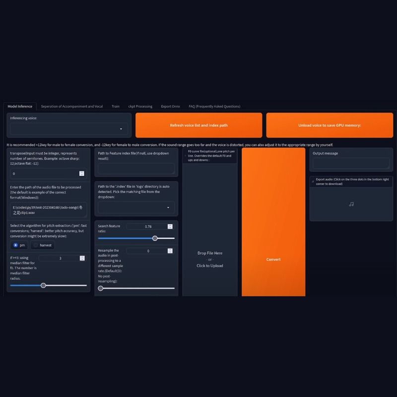 New AI Voice Convert Application | Retrieval Based Voice Conversion Webui plug & use pc full set ...