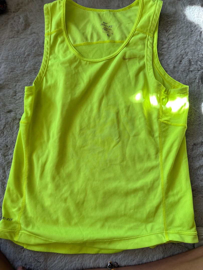 Nike Dri-Fit Neon Sando, Women's Fashion, Activewear on Carousell