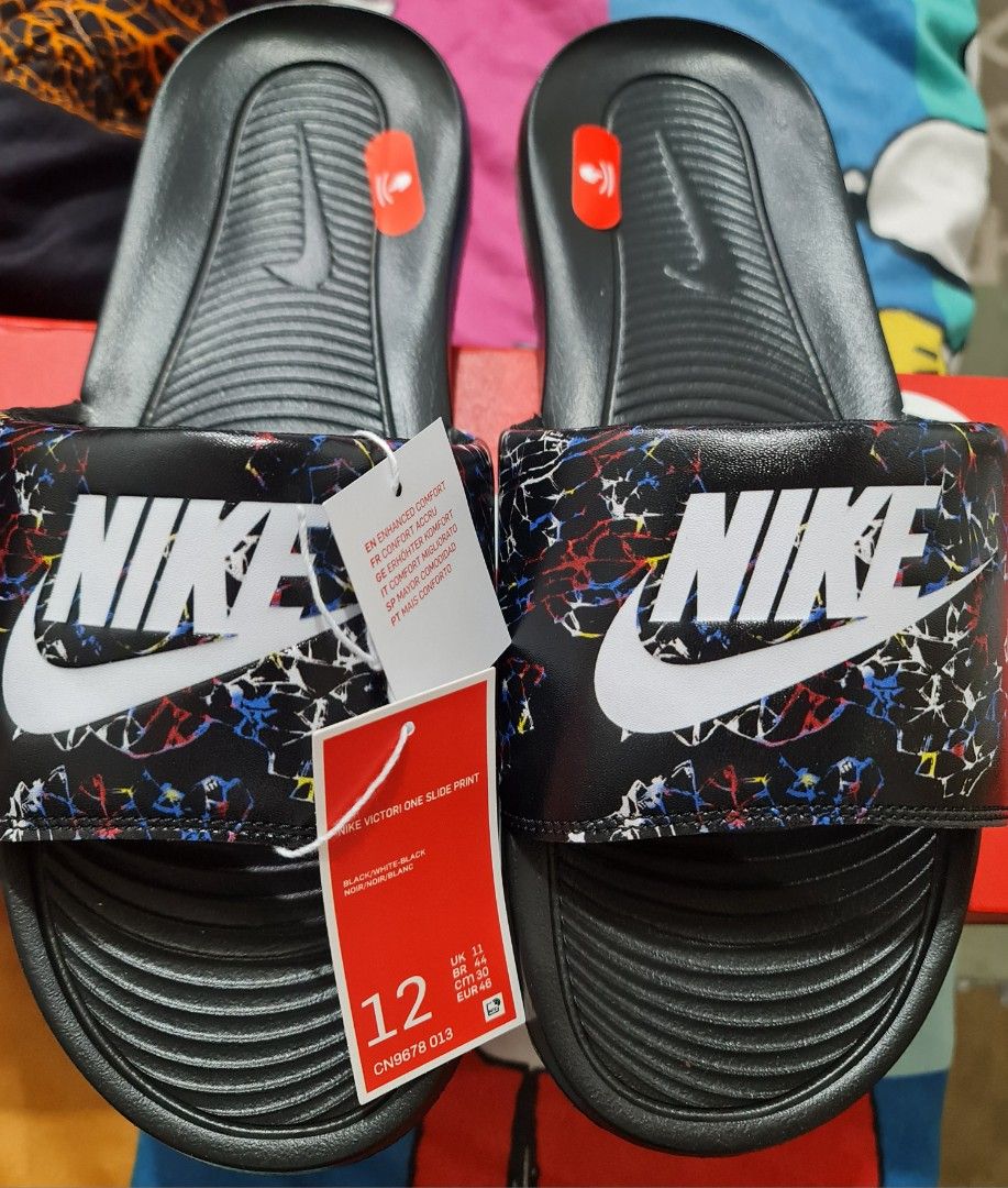 Nike Victori One Slide Print, Men's Fashion, Footwear, Slippers ...