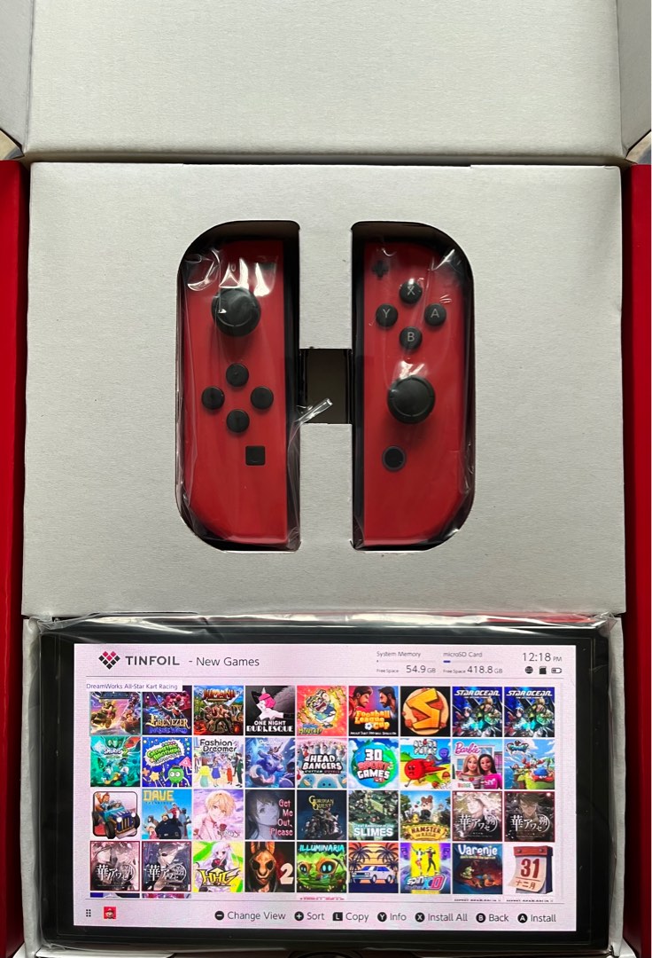 Nintendo Switch Mario Edition Oled 256gb Bundle (Modded) [PROMO], Video ...
