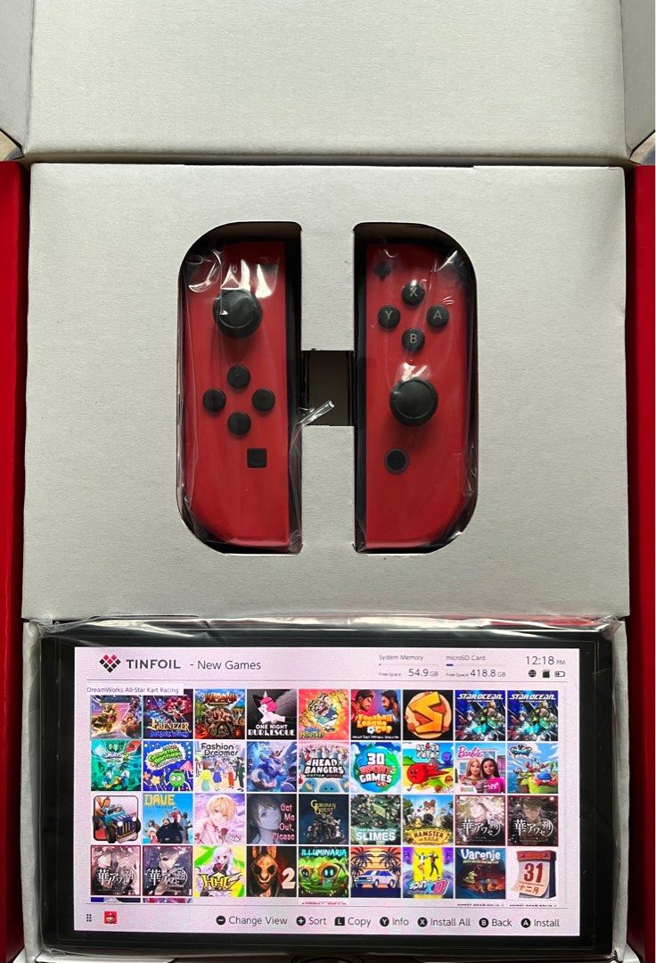 Nintendo Switch Mario Edition Oled 256gb Bundle (Modded) [PROMO], Video ...