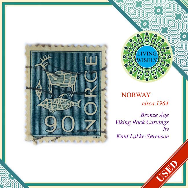 Norway circa 1964 Bronze Age Viking Rock Carvings by Knut Løkke ...