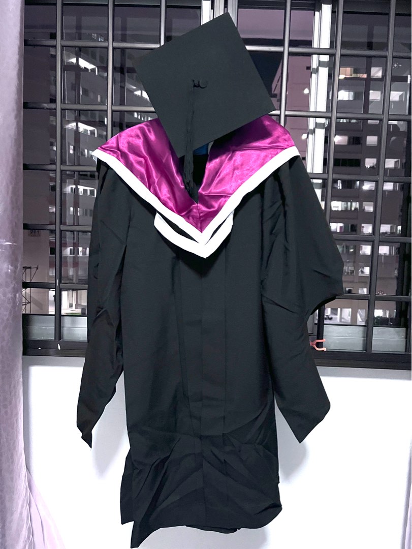 NTU graduation gown - Master, Women's Fashion, Dresses & Sets, Evening ...