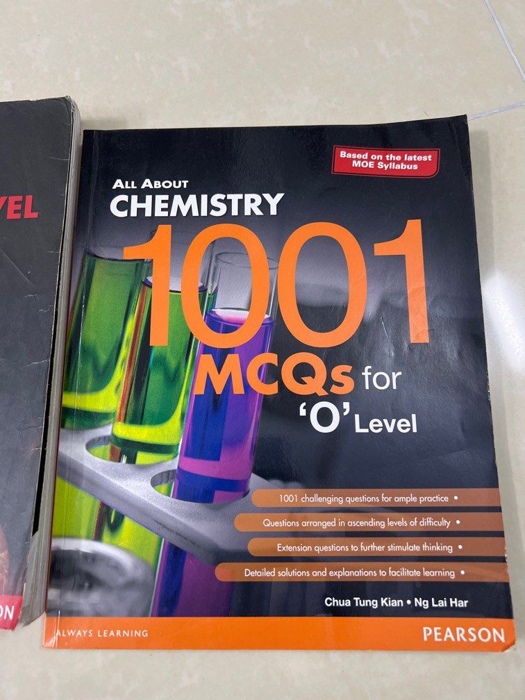 O level All about chemistry textbook and 1001 MCQ assessment book ...