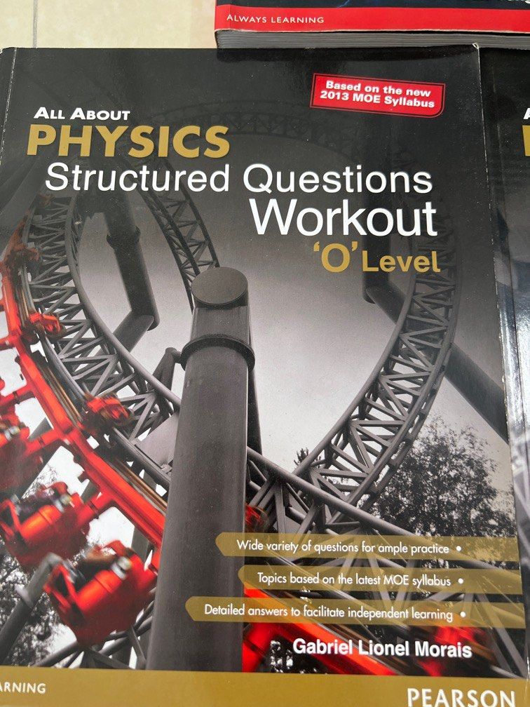 O level All about physics textbook, structured questions, MCQs, Hobbies ...