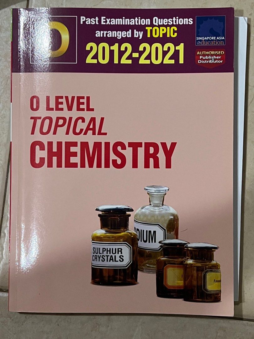 O Level Biology topical TYS O Level Chemistry Topical TYS, Hobbies ...