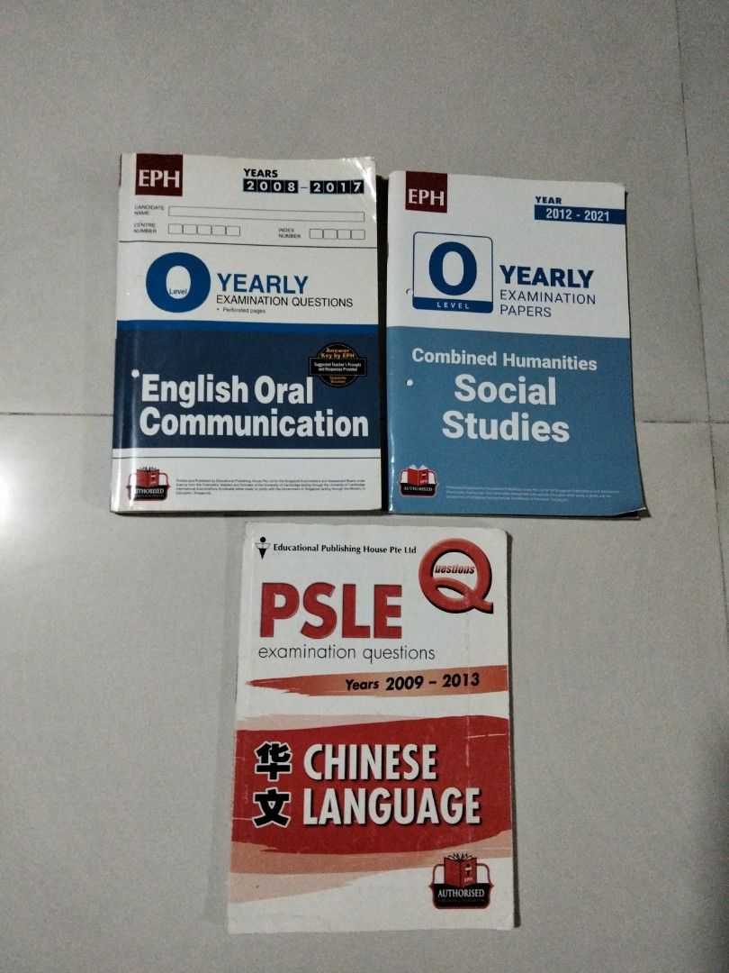O'Level and PSLE past year questions with answer keys, Hobbies & Toys ...