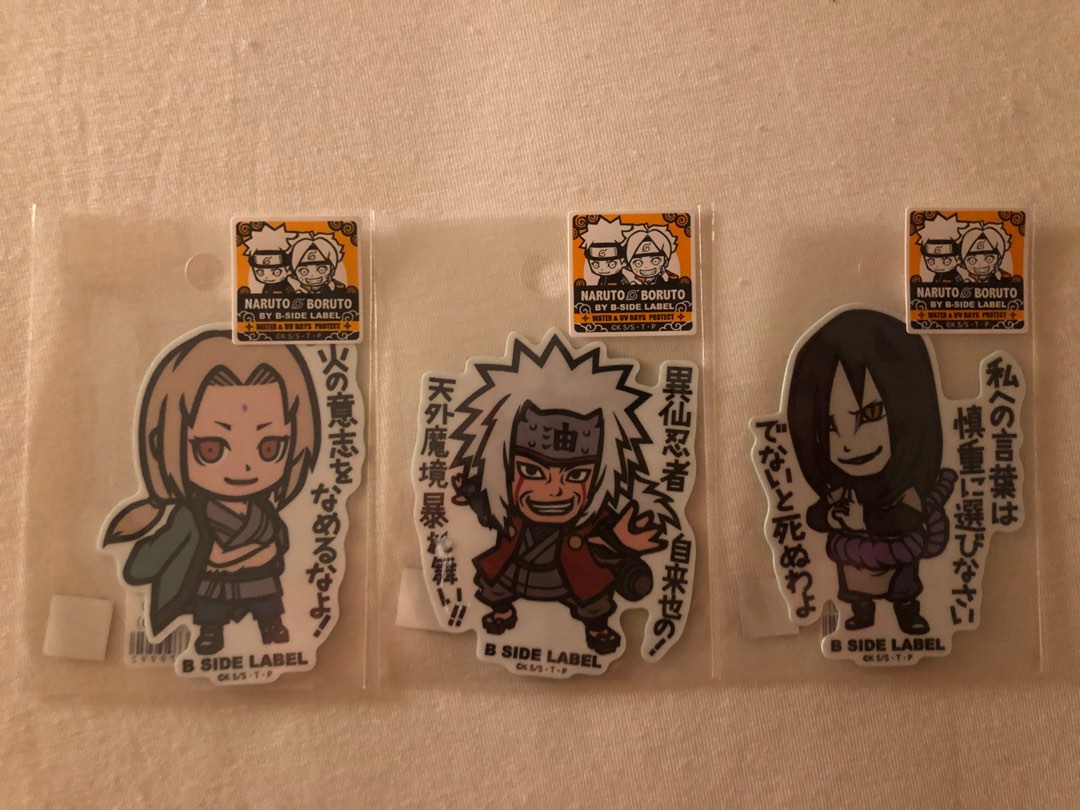 (Original) Naruto Sannin Stickers - B Side Label from Japan, Hobbies ...
